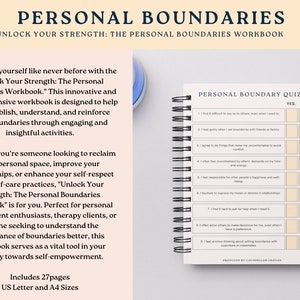 Boundaries Workbook, DBT Bundle, Boundaries Worksheets, Therapy Office ...