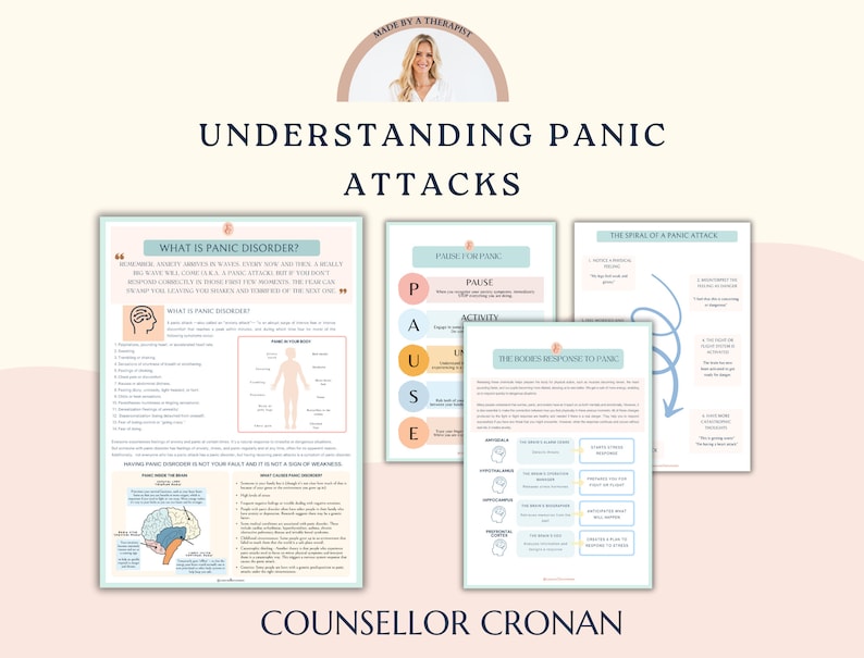 Panic Attacks Infographic and Worksheets. Therapy Worksheets ...