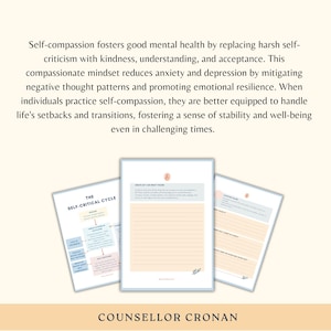 Self-compassion Journal, Self-care Workbook, Positive Affirmations ...