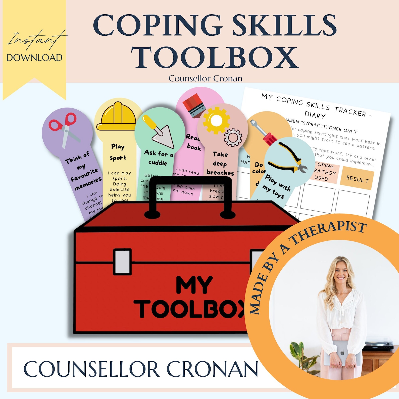 Coping Skills Tool Box, Feelings Poster, Calming Down Corner, Social ...
