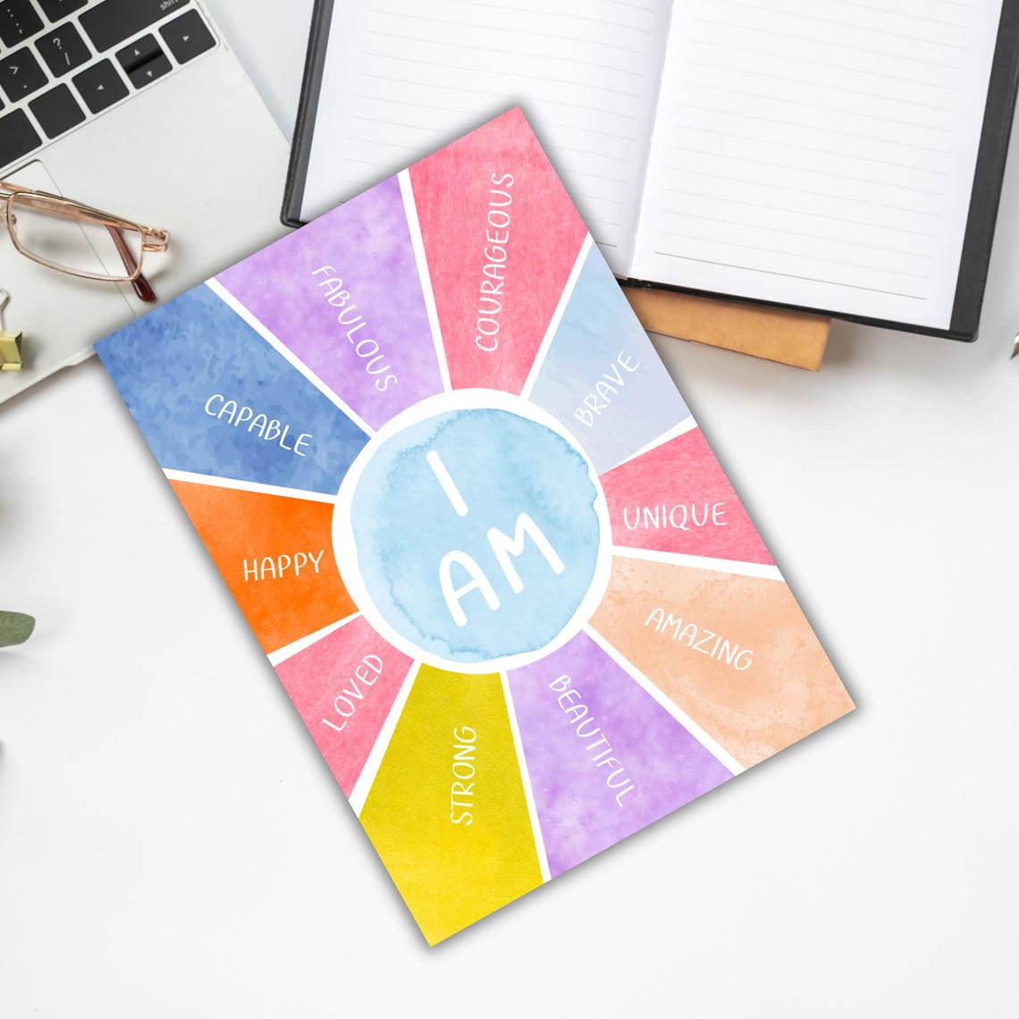 I Am Affirmations Poster. Therapy Office Decor. Positive Thinking. Wall ...