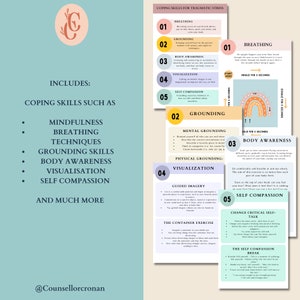 Trauma Therapy Cards, PTSD Coping Skills, Panic Attacks, Trauma ...