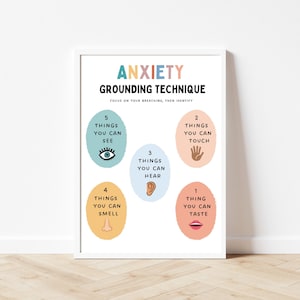 Grounding Technique, 5 Senses, Coping Skills, 5 4 3 2 1 Grounding ...