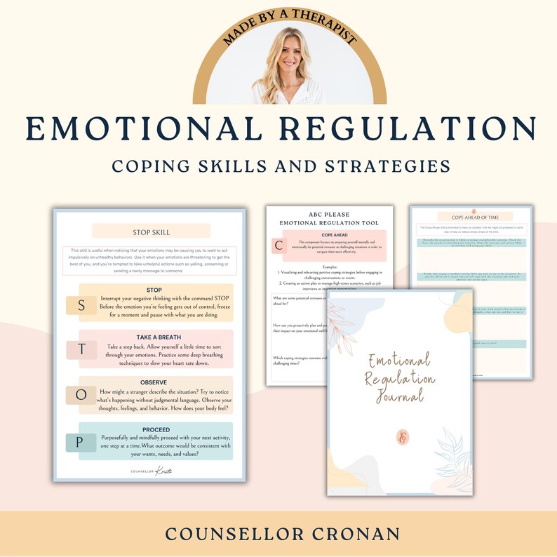 Emotional Regulation Therapeutic Bundle. Social Emotional Learning ...