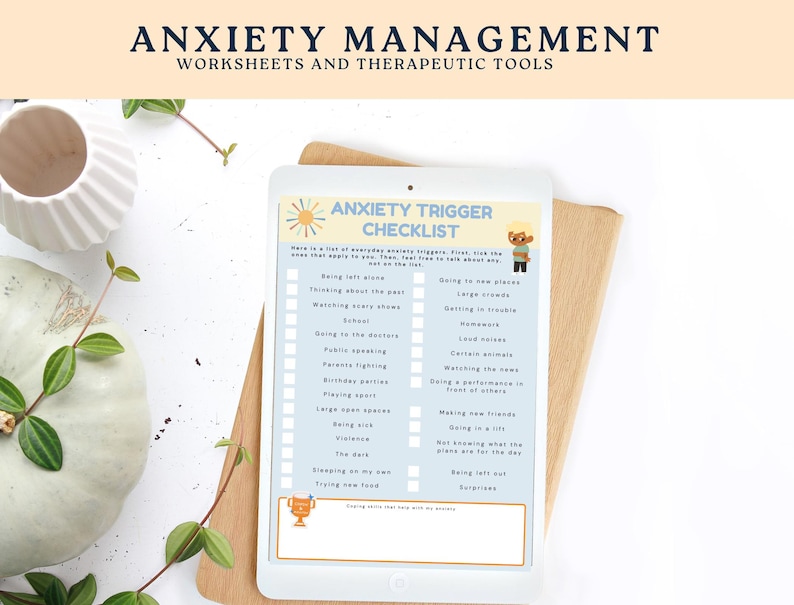 Anxiety Bundle, Anxiety Worksheets, Therapy Tools, Therapy Worksheets ...