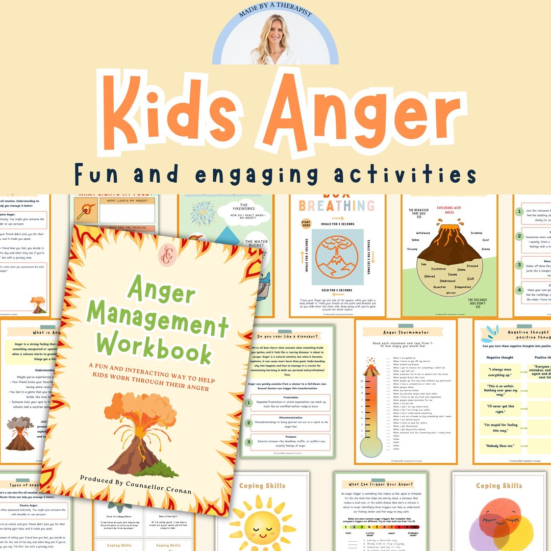 Anger Fuse Worksheets, Anger Triggers, Kids Feelings, Teen Mental ...