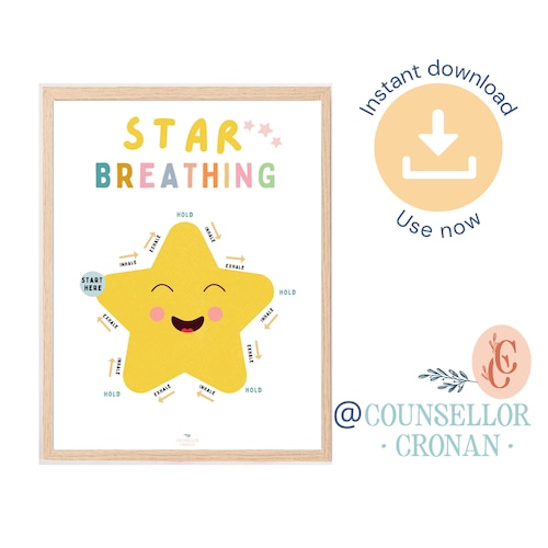 Star Breathing Poster Feelings Poster Calming Corner Social - Etsy UK