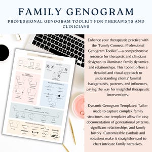 Family Genogram Worksheets, Therapy Worksheets, Family Systems ...