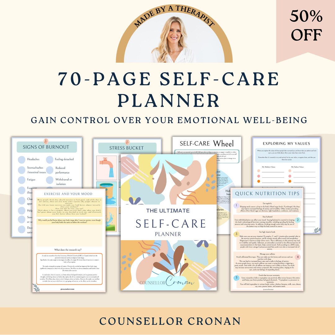 Self-care Journal, Self-care Workbook, Self-love, Burnout, Stress ...