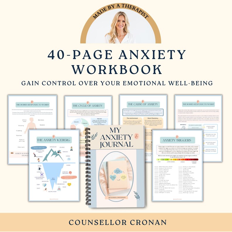 Anxiety Coping Skills Mega Bundle, Therapy Worksheets, Anxiety Cards ...