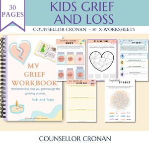 Grief and Loss Bundle for Kids and Teens, Coping Skills Resources ...