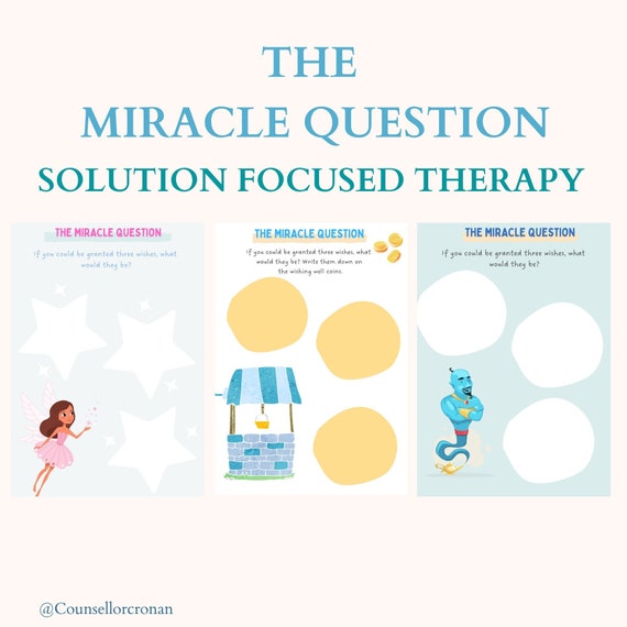 The Miracle Question SFBT Solution Focused Therapy Therapy | Etsy