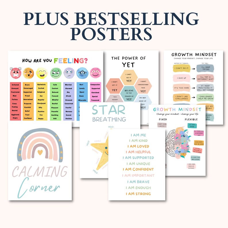 Calming Corner Kit Bundle Coping Skills for Kids Self - Etsy