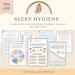 Sleep Hygiene Worksheets, Sleep Journal, Sleep Habits, Sleep Cycle ...