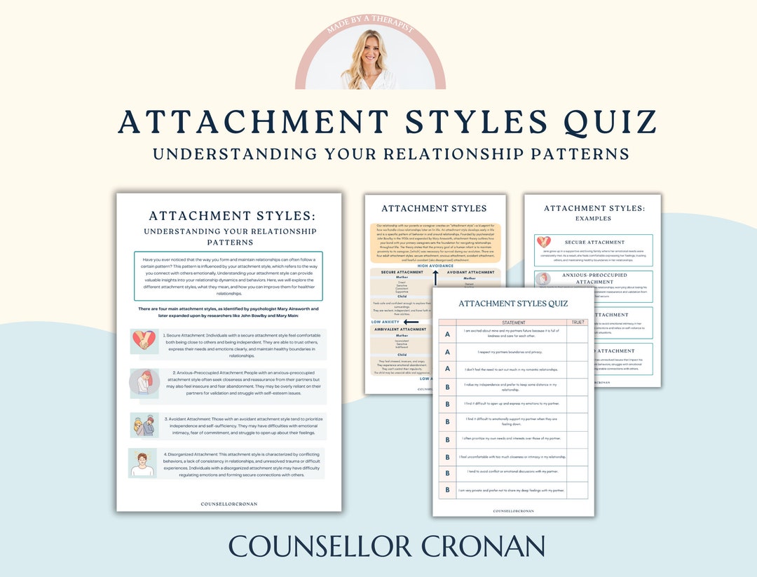 Attachment Styles Quiz, Adult Attachment Styles, Attachment Worksheet ... Attachment Styles Quiz, Adult Attachment Styles, Attachment Worksheet ...