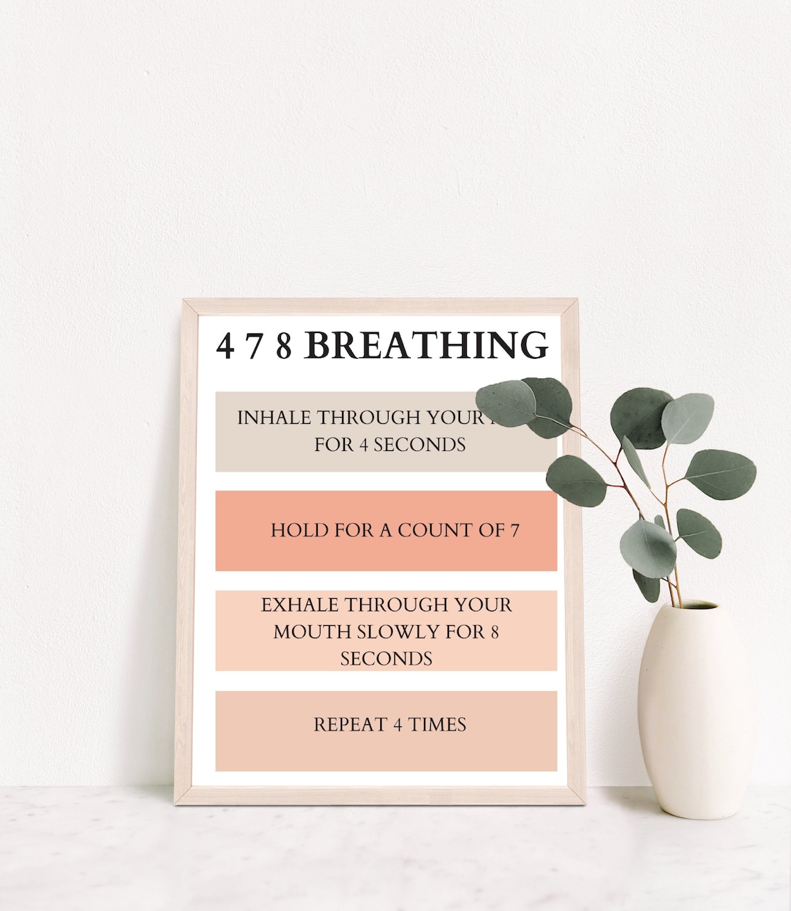 Grounding Technique Poster Breathing Poster Mindfulness | Etsy