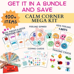 Emotion Flashcards Feelings Calm Down Corner Feelings - Etsy