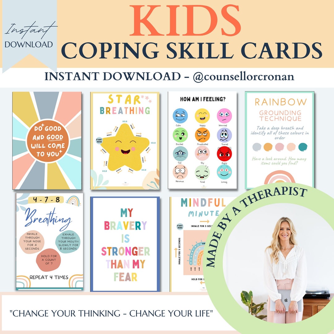 Kids Emotional Regulation Cards Mindfulness Cards Grounding - Etsy