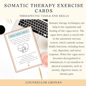 Somatic Therapy Exercise Cards, Coping Skills, Techniques, Anxiety ...