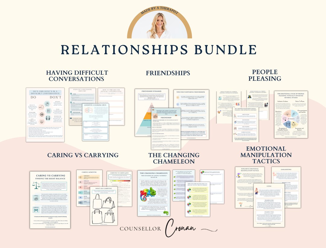 Relationships Bundle. Explore Healthy Relationships. Caring Vs Carrying ...