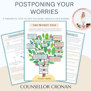 Postponing Worries. Putting Thoughts on Hold. Worry Time. Anxiety ...