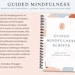 Guided Mindfulness Cards, Scripted Meditation Handouts, Therapy Office ...