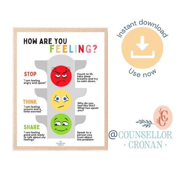 Feelings Chart - Etsy