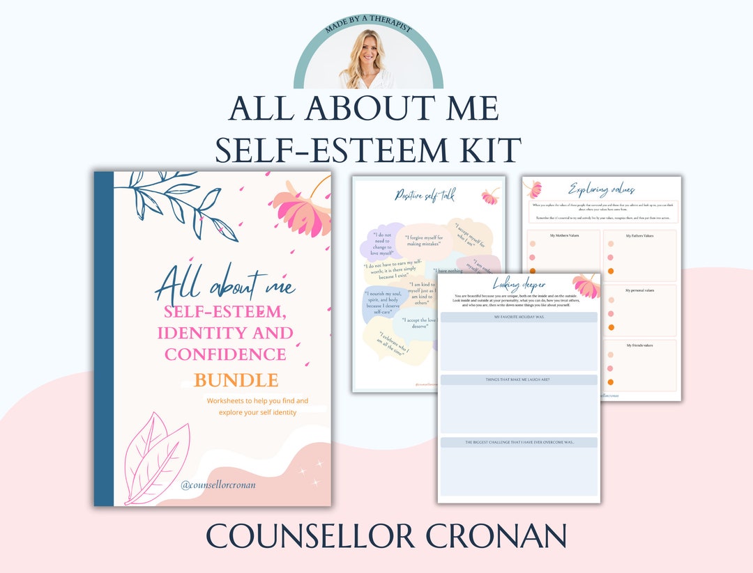 Self Esteem Worksheets, Therapy Worksheets, Therapy Resources ...