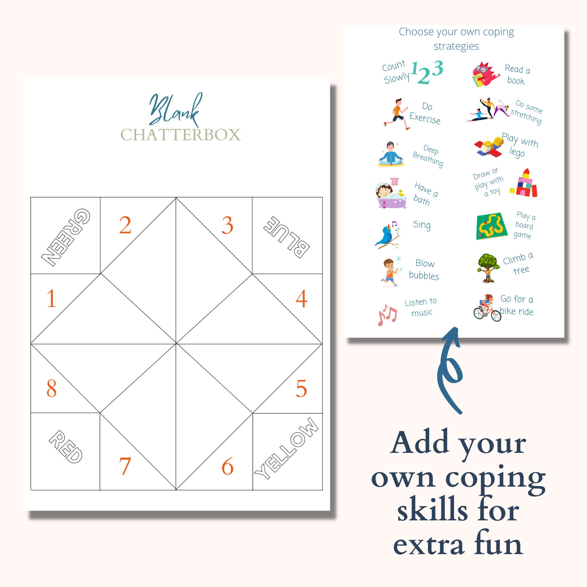 Social Emotional Learning Fortune Teller Kids Feelings - Etsy Australia