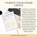 Inner Critic Workbook, Self Help, Self Healing, Mental Health Journal ...