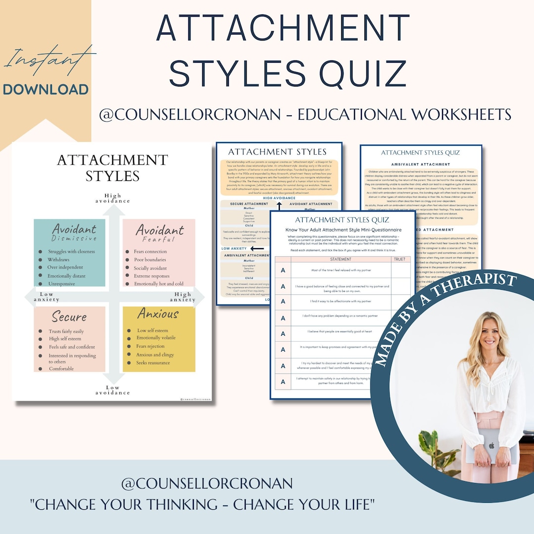 Attachment Styles Quiz Adult Attachment Styles Attachment - Etsy Attachment Styles Quiz Adult Attachment Styles Attachment - Etsy