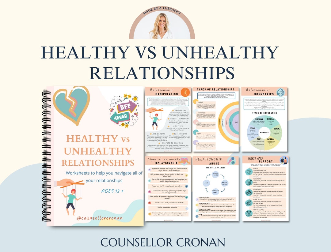 Healthy Vs Unhealthy Relationships Ebook, Workbook, Teen Health ...