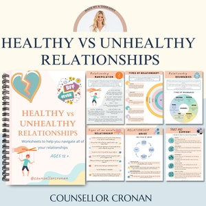 Healthy Vs Unhealthy Relationships Ebook, Workbook, Teen Health ...