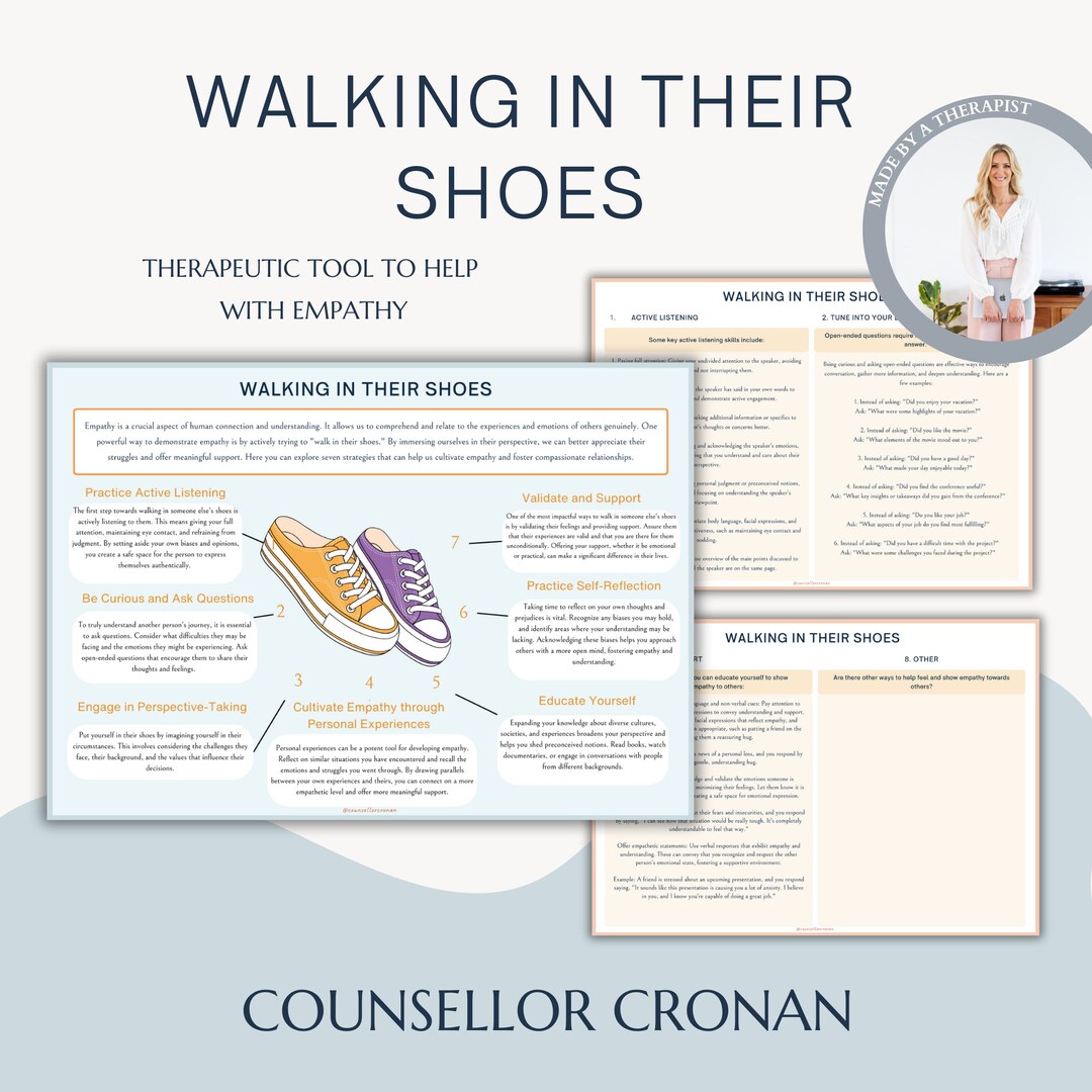Walking in Their Shoes. A Therapeutic Tool to Help With Feelings of ...