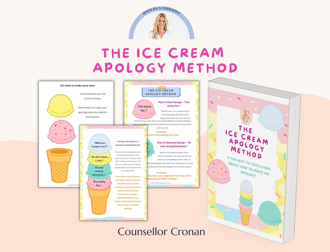 The Ice Cream Apology Method Activity for Kids and Teens. How to Make ...