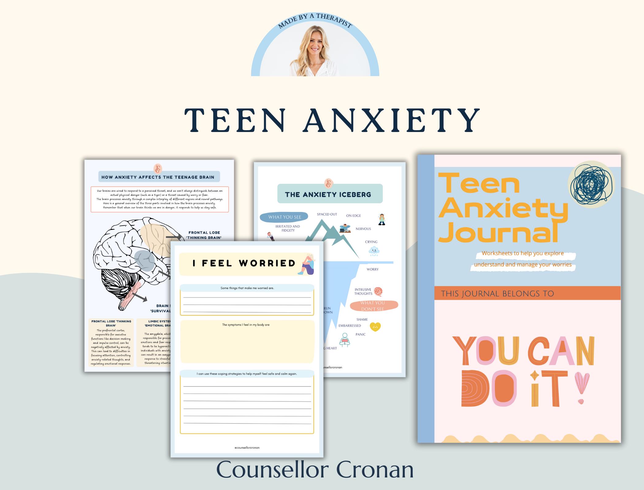 Teen Therapy Mega Worksheet Bundle, Therapy Workbook, Therapist Journal ...