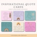 Inspirational Quote Cards, Mindfulness Cards, Inspirational Messages ...