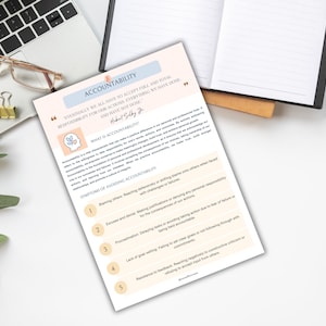 Accountability Worksheets - Self-blame Vs Accountability ...