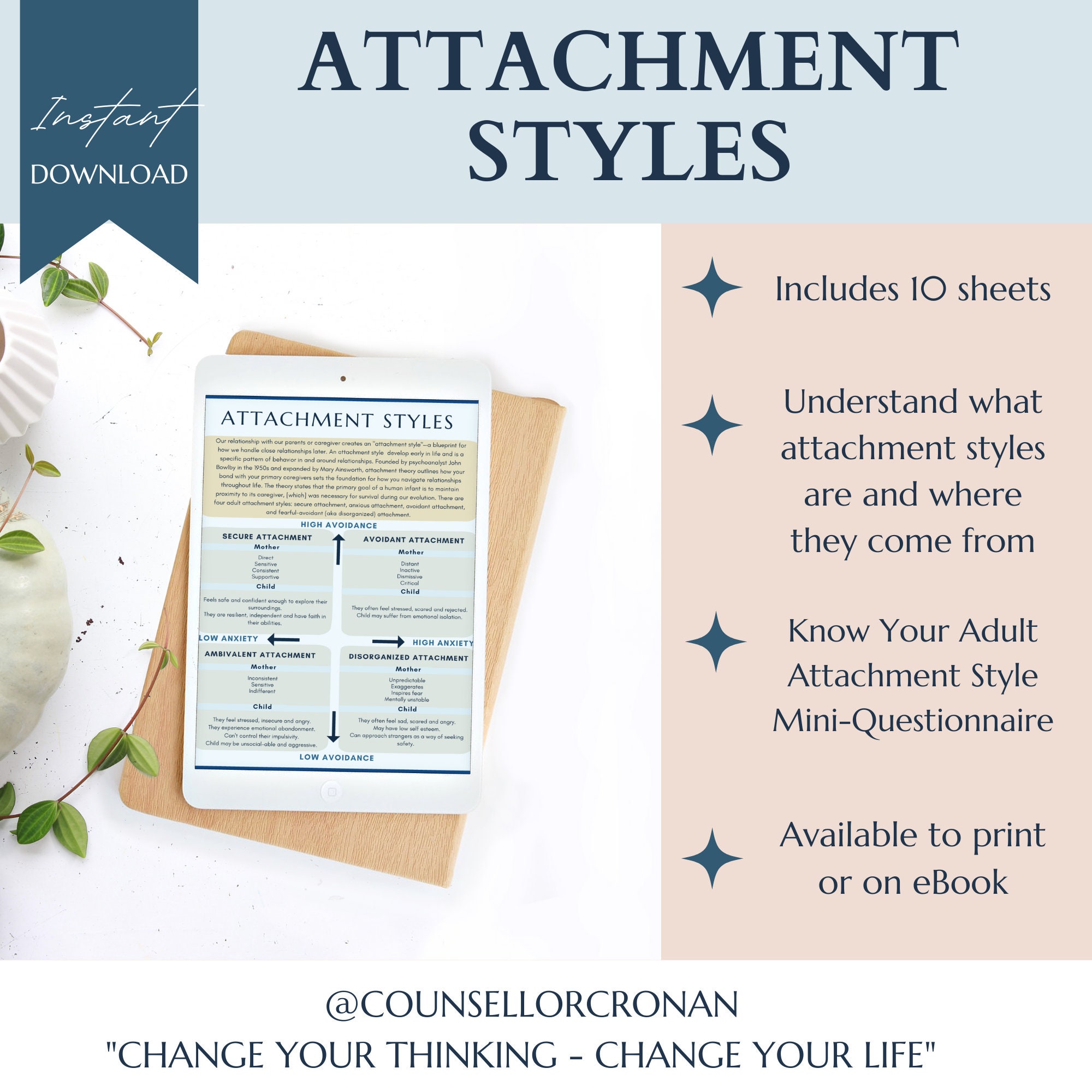 Attachment Styles Quiz Adult Attachment Styles Attachment - Etsy Australia