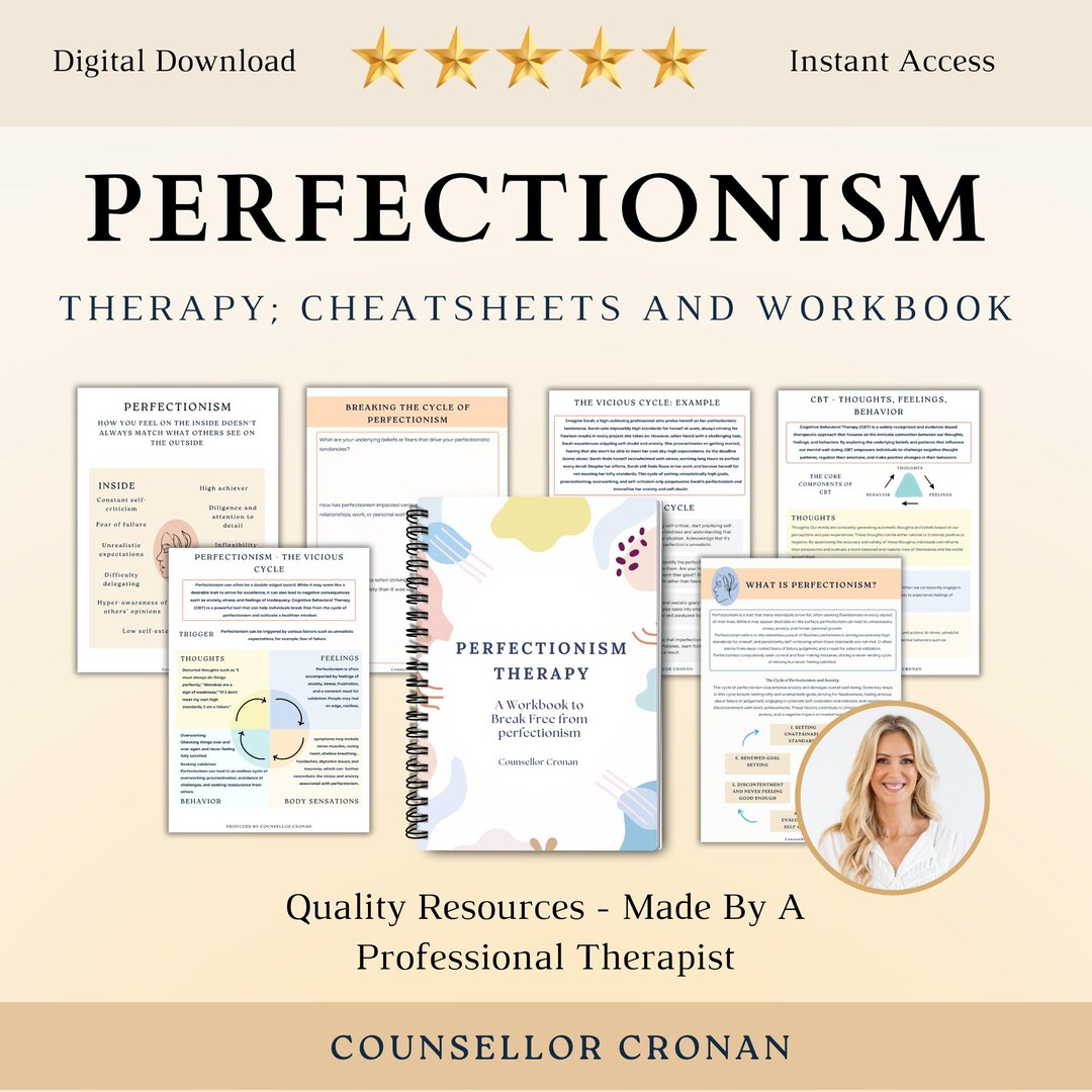 Perfectionism: Break the Cycle. CBT Workbook. Self-esteem. Self-therapy ...