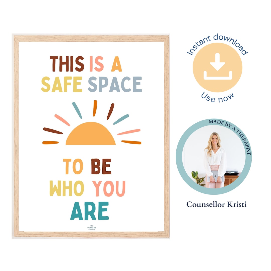 Classroom Door Sign, Feelings Poster, Rainbow Welcome Room Decor ...