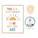 Classroom Door Sign, Feelings Poster, Rainbow Welcome Room Decor ...