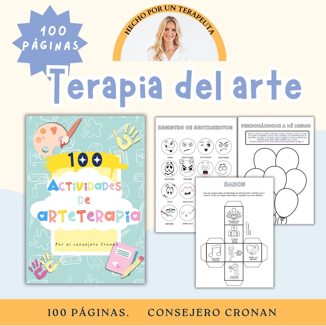 Art Therapy in Spanish - 100 Activities. Coping Skills and Self ...