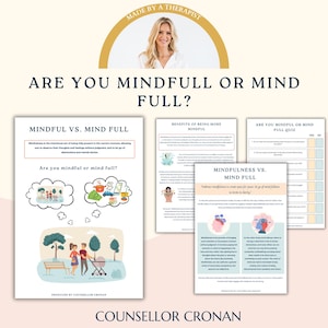 Mindfulness Bundle. Therapeutic Coping Skills and Strategies, Self-care ...