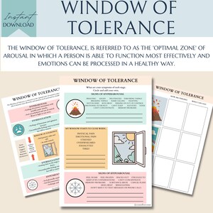 Window of Tolerance, Arousal States, Emotional Regulation, Therapy ...