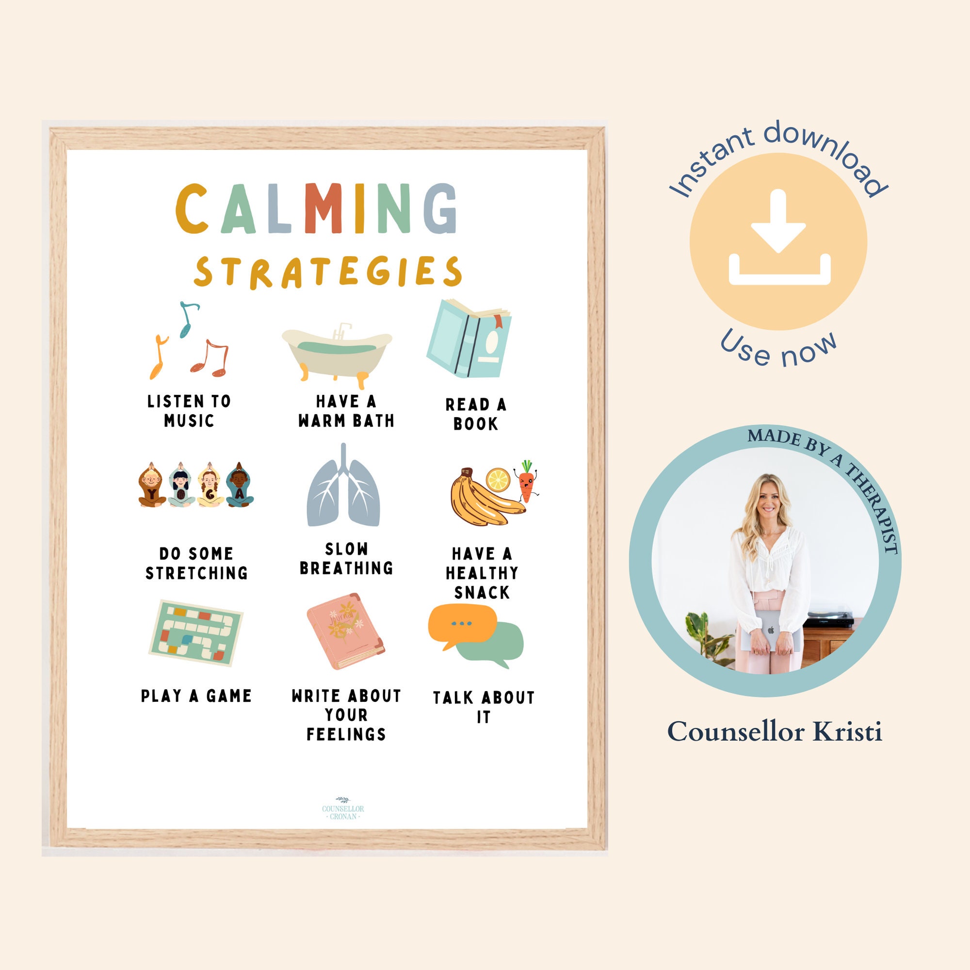 25 Calming Corner Classroom Calm Down Printable, Poster Bundle Social ...
