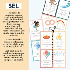 Mindfulness Breathing Cards Mindful Cards Calming Corner - Etsy