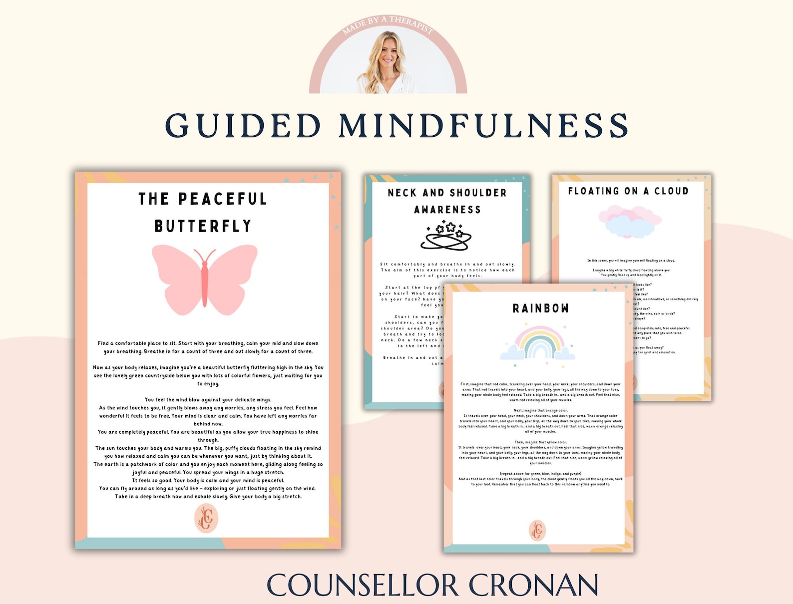 Acceptance Therapy Worksheet and Cards Bundle, Acceptance Commitment ...