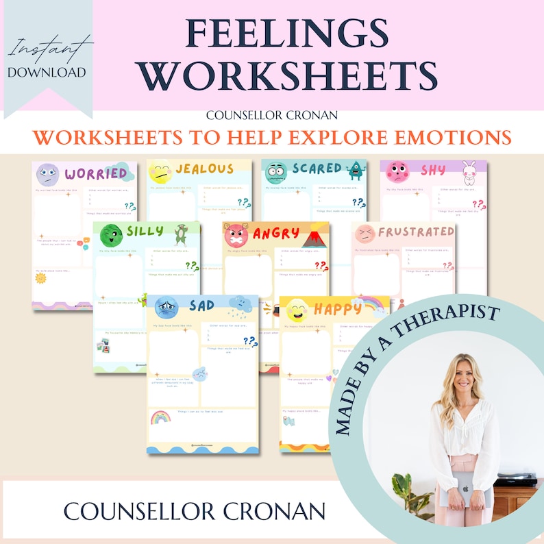 50% off Kids Anxiety Toolbox Bundle, Therapy Bundle, Calm Down ...