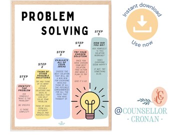 Problem Solving Steps Worksheets - Etsy